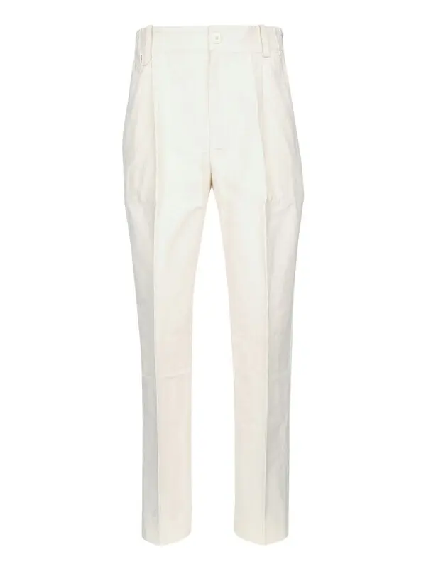 Jacquemus Le Pants Croisiere Straight-leg Trousers - Offwhite