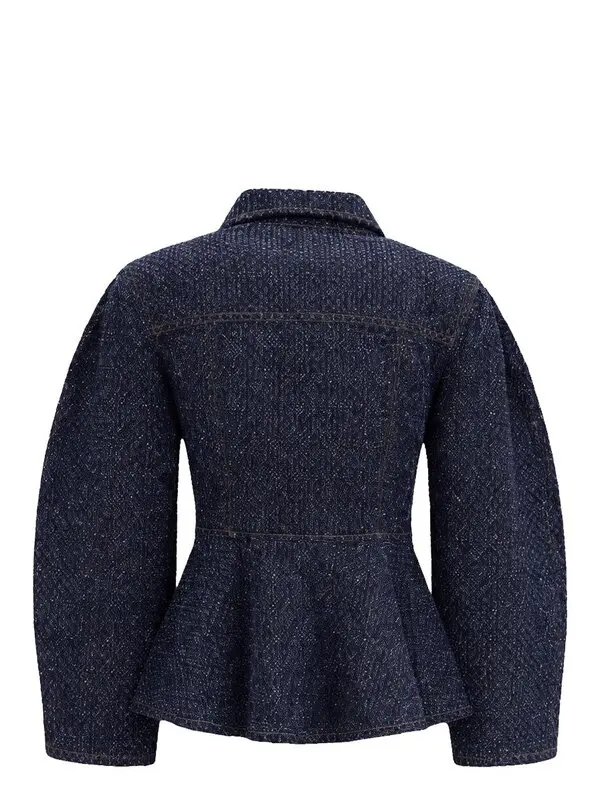 GANNI Peplum Jacket - Denim