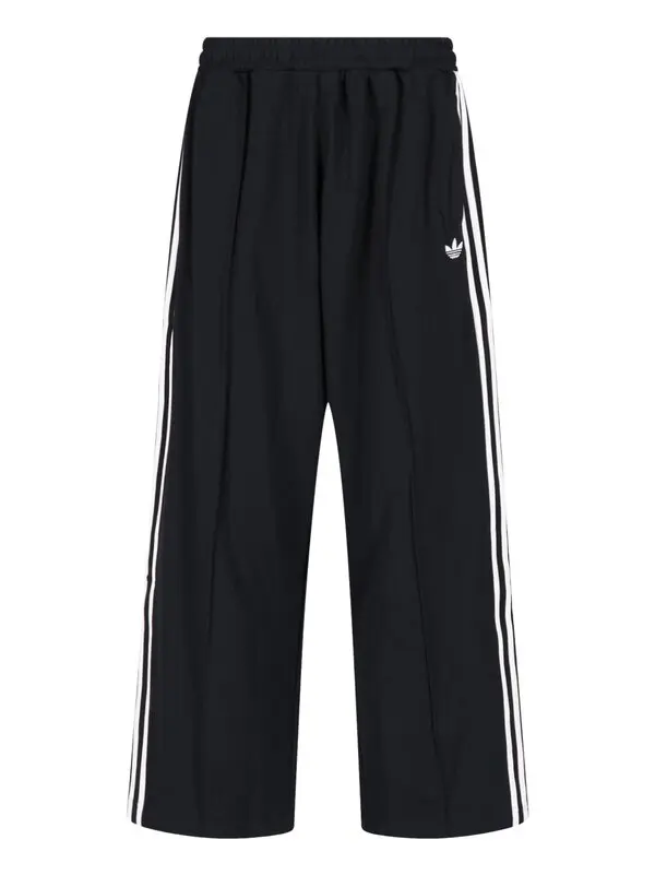 Adidas Wide-leg Track Pants - Black