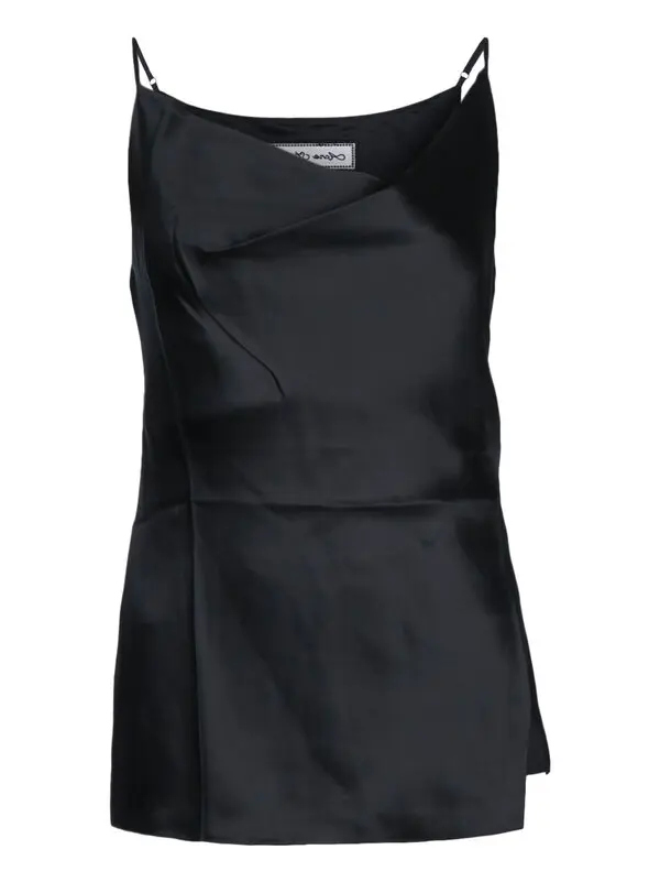 Acne Studios Viscose Shell Top - Black