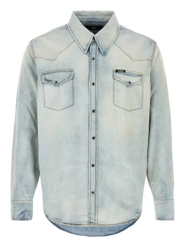 Amiri Denim Shirt For - Light Blue