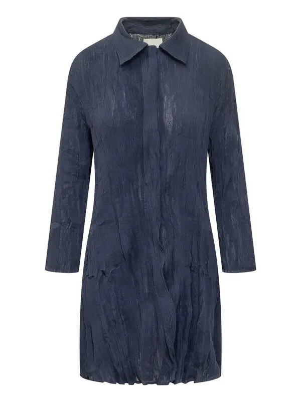 GONGDID DESIGN Classic Collar Shirt - Navy