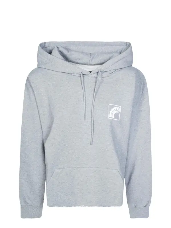 MAISON MARGIELA Drawstring Hooded Sweatshirt - Grigio