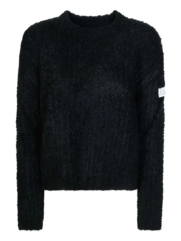 MAISON MARGIELA Textured Crewneck Sweater - Nero