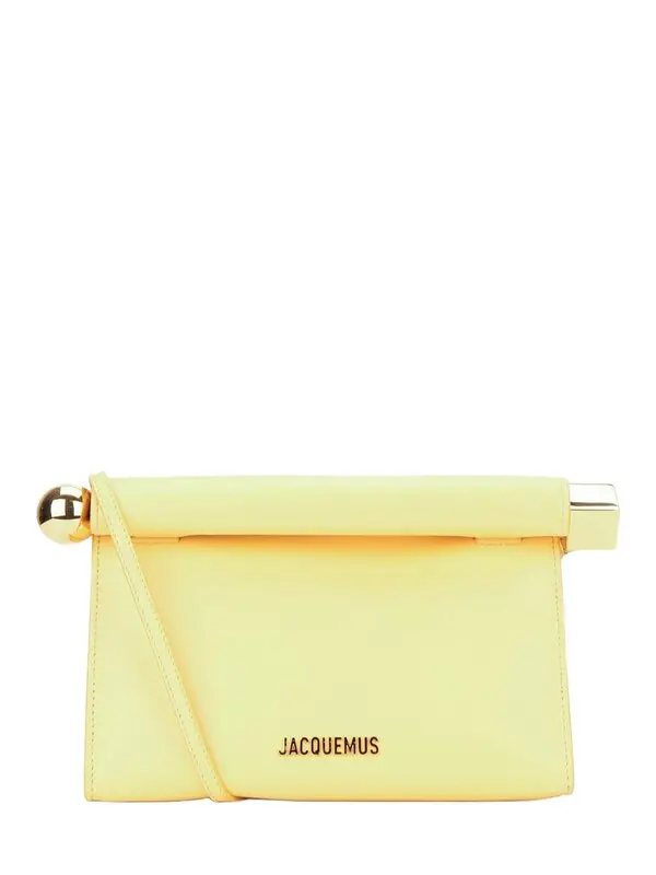 Jacquemus Structured Round-to-square Crossbody Bag - Pastelyellow