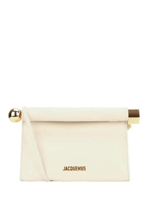 Jacquemus Sculptural Square Mini Crossbody Bag - Lightivory