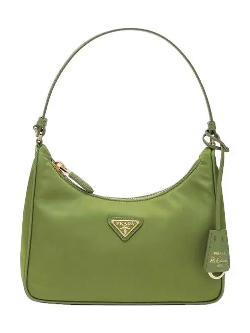 Prada Mini Re-nylon Shoulder Bag - Green