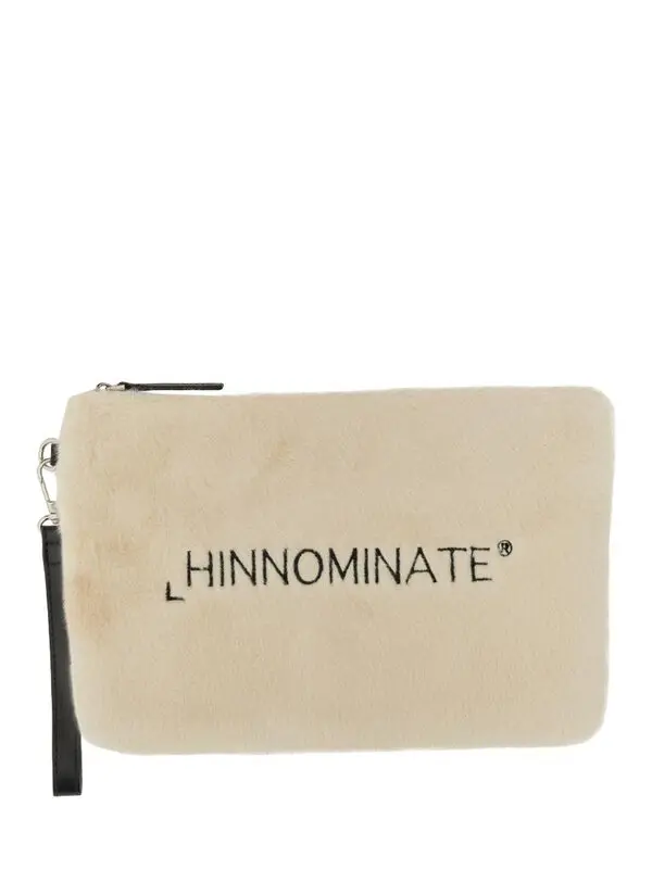 HINNOMINATE Mini Logo Clutch Handbag - White
