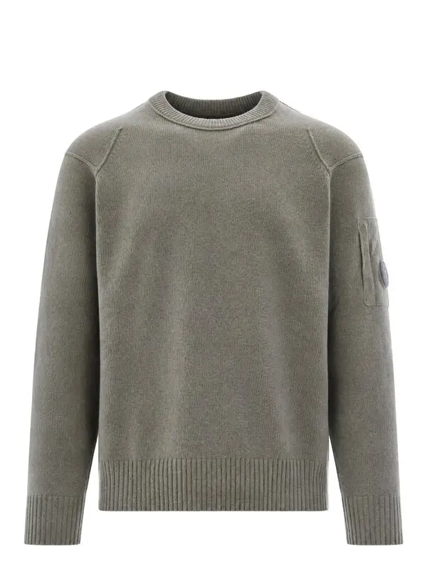 C.P. COMPANY Crewneck Knit Sweater - Fallen Rock