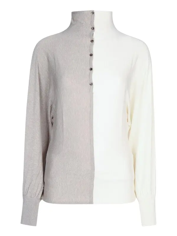 Jacquemus Losange Polo Top - Multibeige