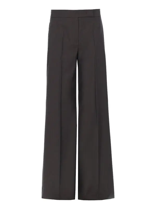 Max Mara Sartoriale Virgin Wool Tailored Trousers - Grey