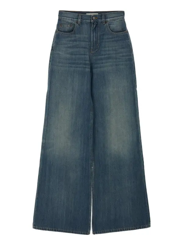 Chloé Cotton Pants With Genuine Calf Leather Patch Pockets - Pacificcoast