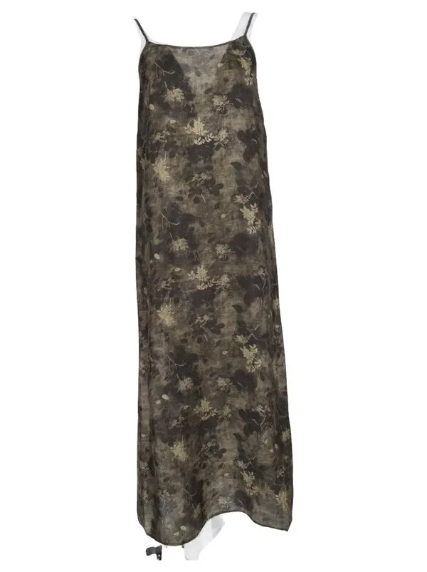 UMA WANG Viscose-cupro Maxi Dress - Green
