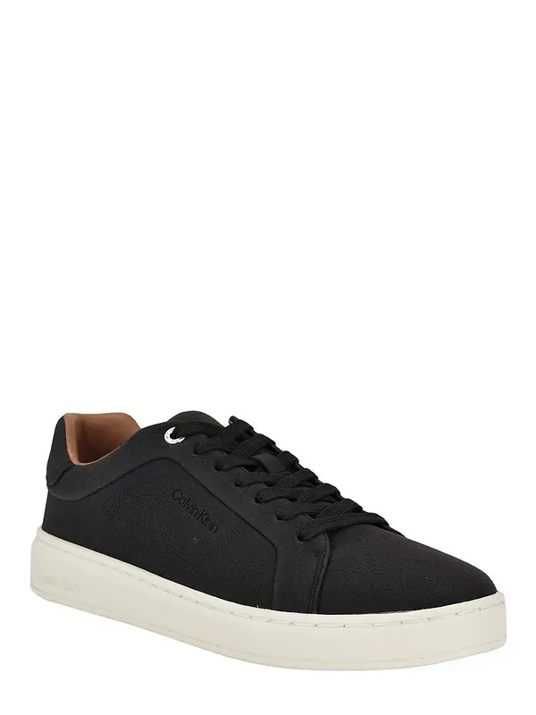 Calvin Klein Low Top Sneakers With Logo Detailing - Black