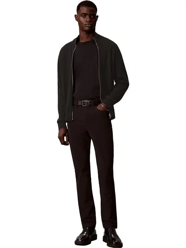 Calvin Klein Slim Tech Dobby 5-pocket Pants - Black