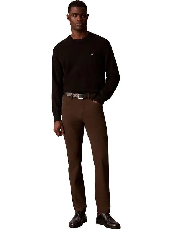 Calvin Klein Slim Tech Dobby 5-pocket Pants - Dark Coffee