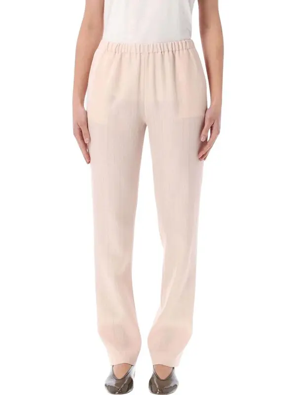 Loulou De Saison Lou Lou Studio Virgin Wool Blend Trousers - Pink