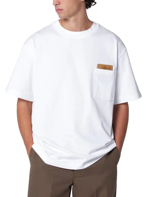 Bottega Veneta T-shirt In Pima Cotton Jersey - White