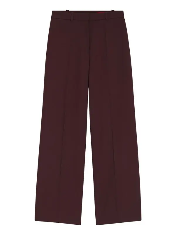 Hugo Regular-fit Straight-leg Pants - Dark Red
