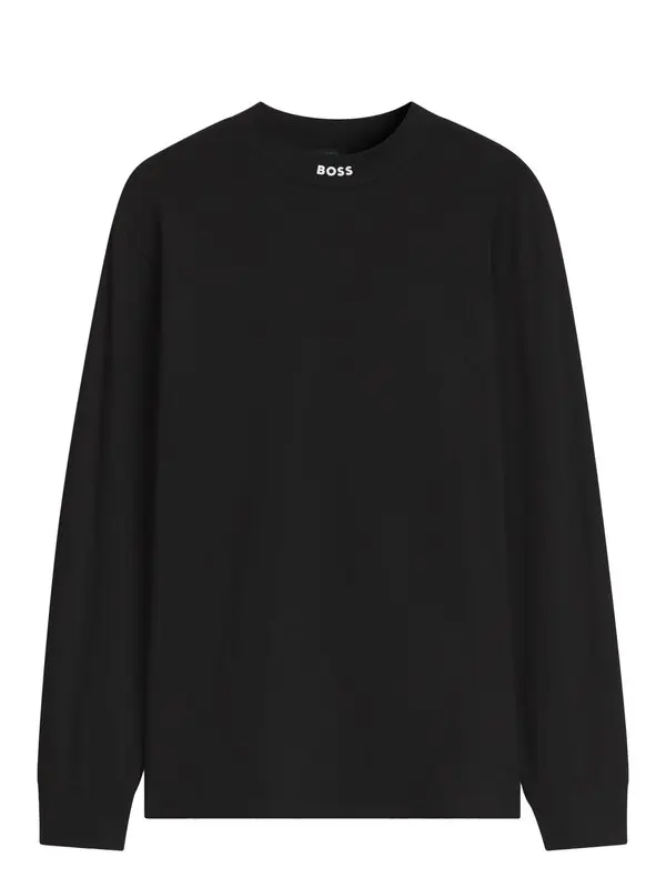 BOSS Stretch-cotton T-shirt - Black