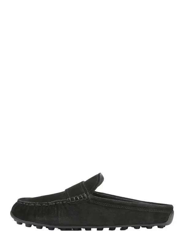 Vince Berkley Suede Driver Mules - Black