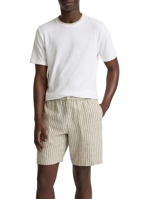 Vince Cotton Double-collar T-shirt - Optic White/parchment