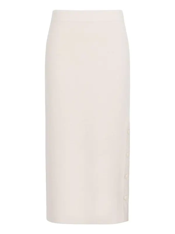 Max Mara Wool And Cashmere Blend Pencil Skirt - Beige