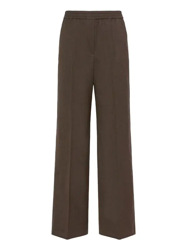 Max Mara Batavia Stretch Wool Trousers - Brown