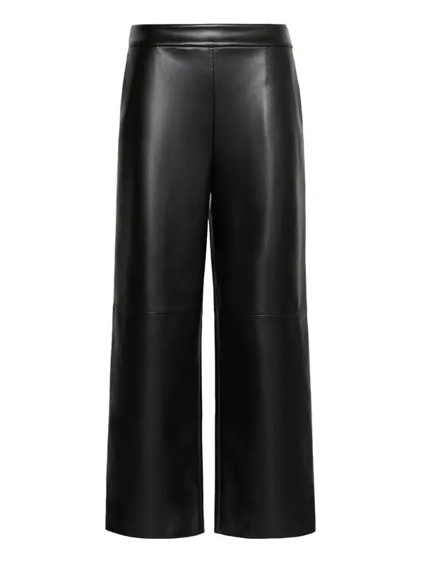 Max Mara Coated Jersey Trousers - Black