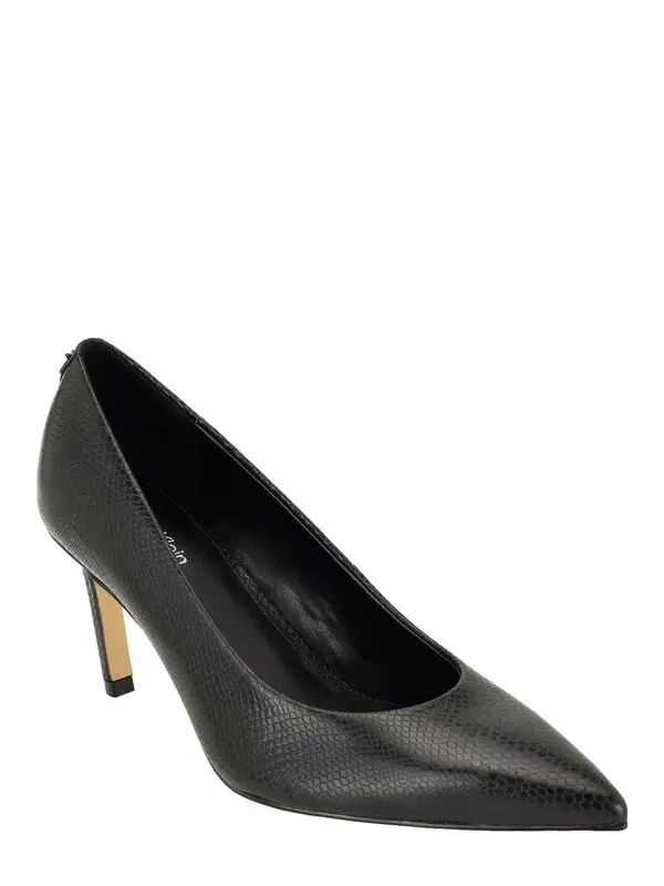 Calvin Klein Pointed Toe Stiletto Pumps - Black