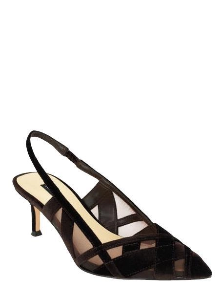 Nine West Ellite Slingback Pumps - Dark Brown