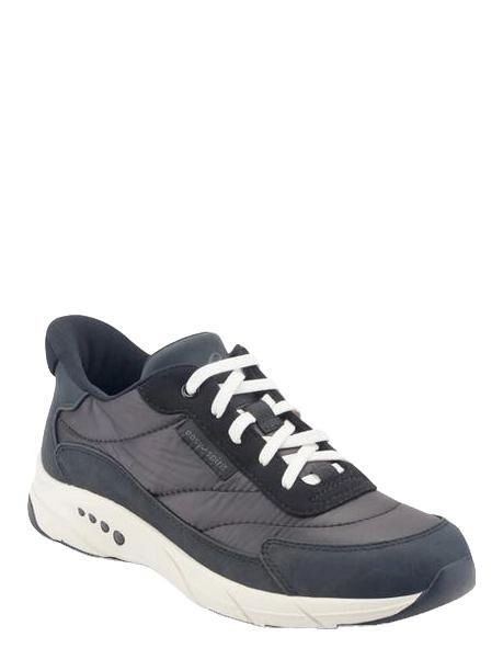 Easy Spirit Ace Quilted Paneled Sneakers - Black