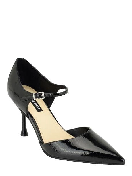 Nine West Piraye Faux Leather Mary Jane Stiletto Pumps - Black
