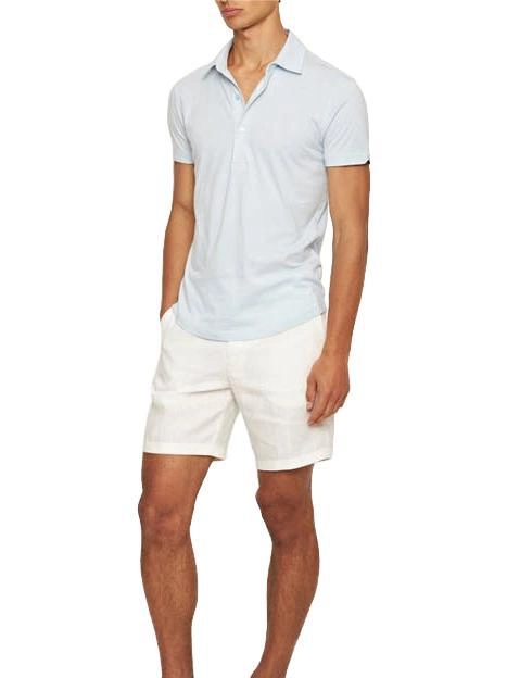 Orlebar Brown Sebastian Silk Tailored-fit Polo Shirt - Springwater Blue