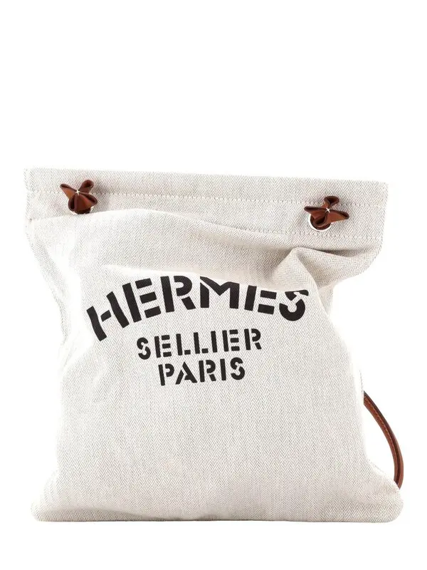 Hermès Aline Bag Toile Mm - White