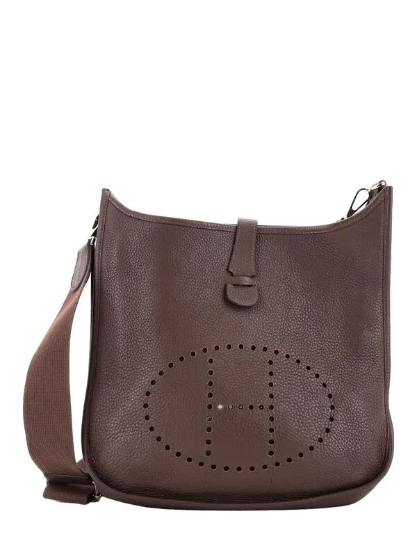 Hermès Evelyne Bag Gen Iii Clemence Gm - Brown