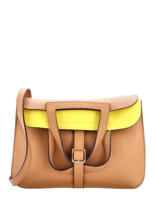 Hermès Halzan Bag Verso Clemence 25 - Brown