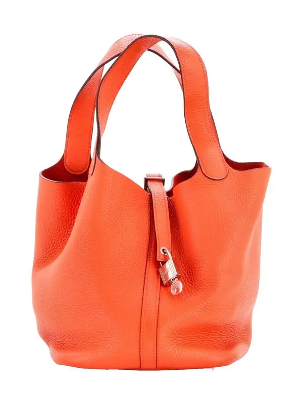 Hermès Picotin Lock Bag Clemence Mm - Orange