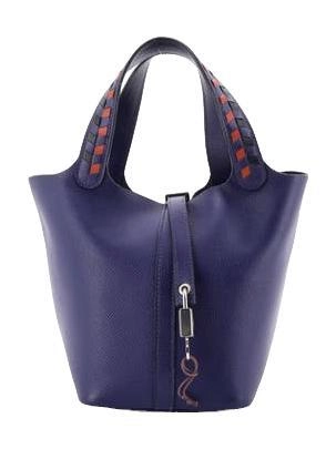 Hermès Picotin Lock Bag Tressage Epsom Pm - Blue