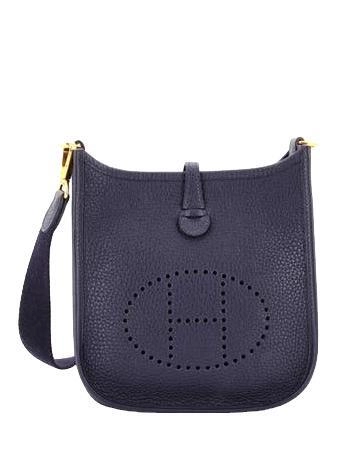 Hermès Evelyne Bag Gen Iii Clemence Tpm - Blue