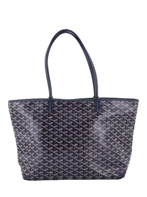 Goyard Artois Tote Coated Canvas Mm - Blue