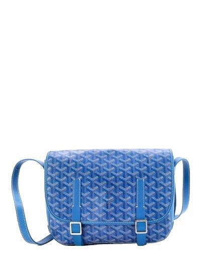 Goyard Belvedere Messenger Bag Coated Canvas Mm - Blue