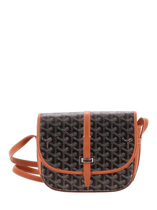 Goyard Belvedere Ii Messenger Bag Coated Canvas Pm - Brown