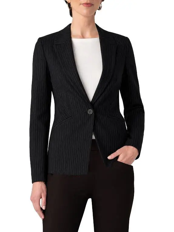 LIVERPOOL Fitted Cutaway Blazer - Black Multi