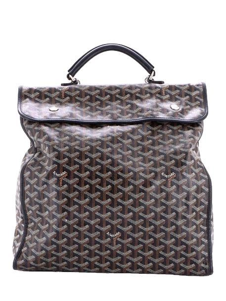 Goyard Saint Leger Briefcase Backpack Coated Canvas - Black