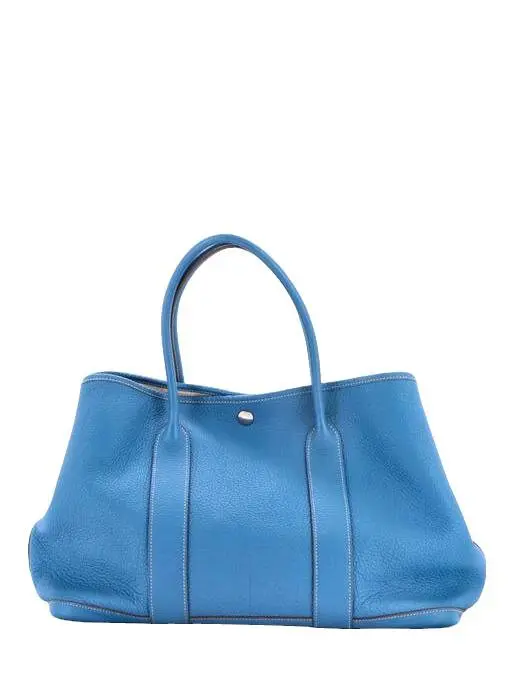 Hermès Garden Party Tote Leather 36 - Blue