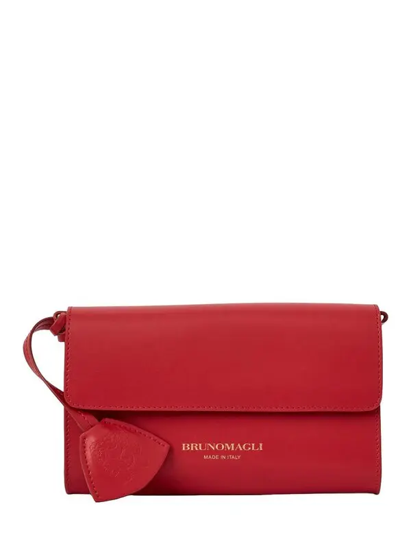 Bruno Magli Marina Wallet Crossbody Bag - Berry