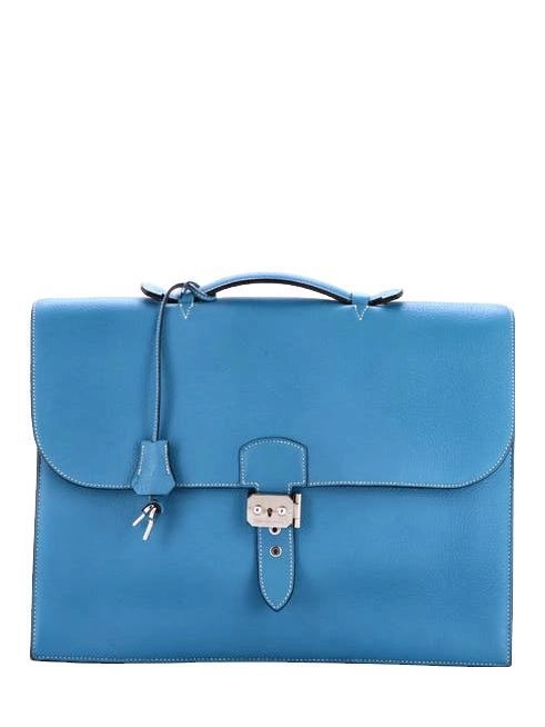 Hermès Sac A Depeches Bag Togo 38 - Blue