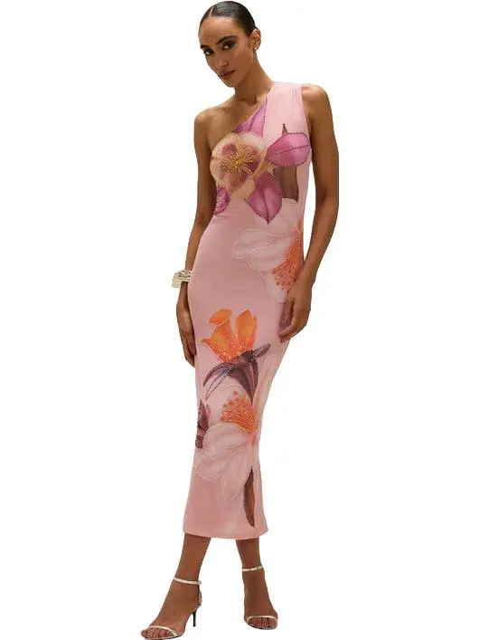 PatBO Peony Printed Maxi Dress - Pink