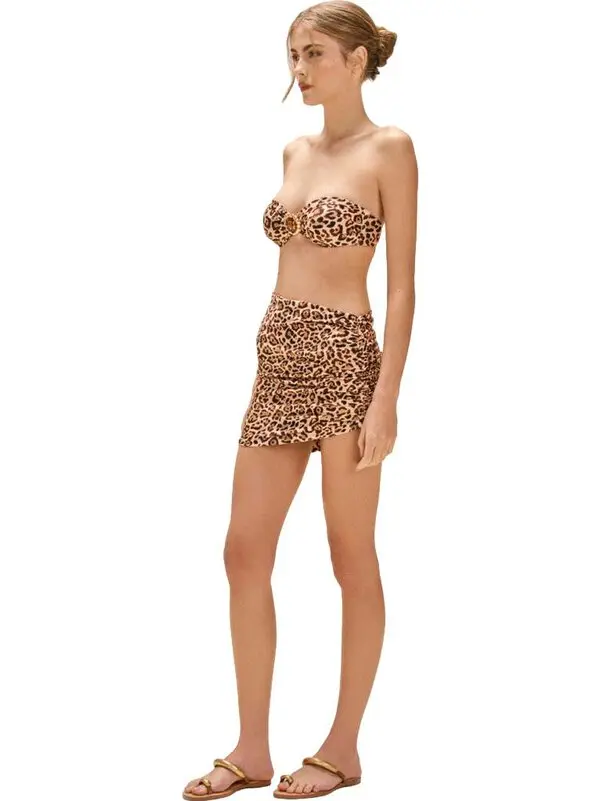 PatBO Panthera Short Skirt - Brown